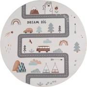 Krémový pratelný dětský koberec ø120 cm Coco 1134 – Ayyildiz Carpets
