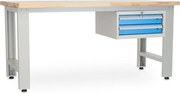 Dílenský stůl Solid OAK-02, 180 cm, závěsný box, dub