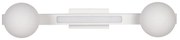 Nástěnné svítidlo Magnet1, 2x bílé skleněné stínítko + 1x LED 13W, w