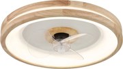 Globo 03650 - LED Stropní svítidlo s ventilátorem GATIAN LED/30W/230V hnědá + DO