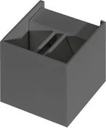 AZZ AZ0957 LED Venkovní nástěnné svítidlo Azzardo Gambino 1 dark grey AZ0957 6W 480lm 3000K IP44 10cm tmavě šedé - AZZARDO