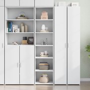 Skříň highboard bílá 45 x 41 x 185 cm kompozitní dřevo