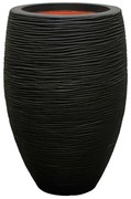 Capi Nature Rib NL Vase Elegant Deluxe Black Ø 38 cm / V 58 cm