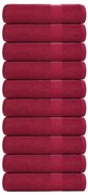 Ručníky FROGN 10 ks bordó 50x100 cm 360 g/m² 136736