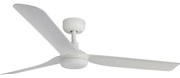 FARO Barcelona FARO 33814WT - Stropní ventilátor PUNT M bílá pr. 132 cm WT + dálkové ovládání 33814T