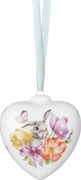Rosenthal Porcelánová závěsná dekorace srdce "Zajíček s tulipány", 7 cm 02256-724082-27841