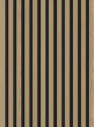 Mexen Lam-F, akustické stěnové lamely 275 × 30 cm, plstěný podklad 8 mm, technická dýha, dub ušlechtilý, S105-275307-3015-004