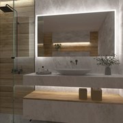 Zrcadlo do koupelny s LED osvětlením F3