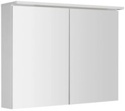 Aqualine Aqualine, KAWA STRIP Galerka s LED osvětlením 90x70x22cm, bílá, WGL90S