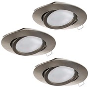 Eglo 31689 - SADA 3x LED Podhledové svítidlo TEDO 3xGU10-LED/5W/230V