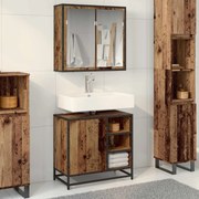 Sada koupelnového nábytku 2 ks Staré dřevo 65 x 33 x 60 cm 3402402