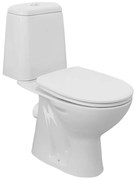 Aqualine Keramika - WC kombi Riga, zadní odpad, bílá RG601