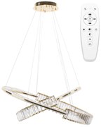 Toolight Designové LED osvětlení Crystal + dálkové ovládání APP1524-CP 60/80 GOLD