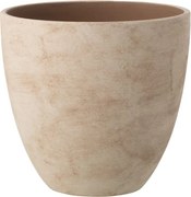 Béžový keramický obal na květináč Larigge L - Ø 30*29 cm
