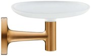 Duravit Starck T - Mýdlenka s držákem, matné sklo/kartáčovaný bronz 0099330400