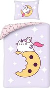 Ložní povlečení z mikrovlákna Pusheen na měsíci