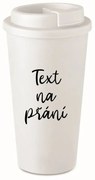 TEXT NA PŘÁNÍ - bílý termohrnek 475 ml