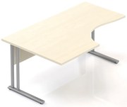 Ergonomický stůl Visio 160 x 100 cm, levý, javor