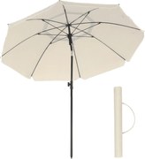 Slunečník SOLARA, Ø160 cm, béžová SongmicsHome