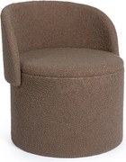 Taupe taburet z textilie bouclé Anthea – Yes Everyday