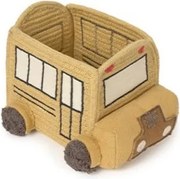 Okrově žlutý látkový dětský koš na hračky 22x19x15 cm School Bus – Lorena Canals