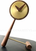 Designové stolní hodiny Nomon Small Puntero MPUNG Gold 26cm
