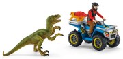 Schleich 41466 útěk před velociraptorem na čtyřkolce