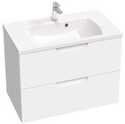 Ravak Classic II - Umyvadlová skříňka 79x45x58 cm, 2 zásuvky, lesklá bílá X000001480