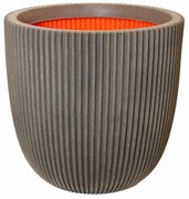 Capi Nature Groove NL Planter Ball Warm Taupe Ø 35 cm / V 34 cm