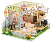 2Kids Toys miniatura domečku Kočičí kavárna se zahrádkou
