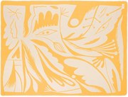 Žlutá deka 165x200 cm Lino – noo.ma