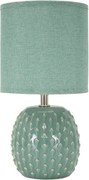 Světle modrá keramická stolní lampa s textilním stínidlem (výška 27 cm) Pontus – Mauro Ferretti