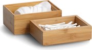Zeller Present Úložný box, organizér do šuplíku, bambusová sada 2ks (14,5×11×10)