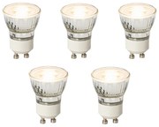 Sada 5 stmívatelných LED žárovek GU10 35mm 3W 220 lm 2700K