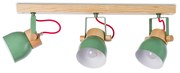 Light for home - Stropní bodové svítidlo 40244 "VIANA", 3x60W, E27, Přírodní borovice