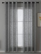 MK Lůžkoviny Závěsy Leonardo šedočerná – 140 × 180 cm (2 ks)