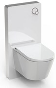 WC Set 6: Sprchovací toaleta Basic 1102Kompletní systém a sanitární modul 805 Bílá