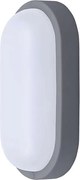 LED venkovní světlo WO744 - ovál 21 x 10,4 cm, šedá