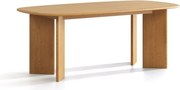 Jídelní stůl z dubového dřeva 100x200 cm Charlotte – Micadoni