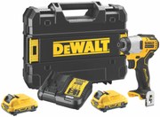DeWALT DCF801D2 Aku rázový utahovák 1/4" (163Nm/12V/2x2,0Ah) kufr Tstak