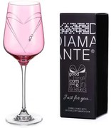 Diamante JFY Pink Hearts wine 450 ml
