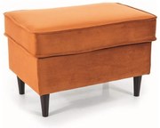 Taburet Ron Velvet, oranžová