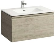 Laufen Pro S - Skříňka s umyvadlem, 80x50 cm, 1 zásuvka, světlý dub H8609634791041