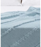 Modrý přehoz 200x220 cm Trenza – Oyo Concept