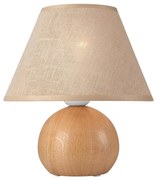 Stolní lampa JUTA 1xE27/60W/230V dub/béžová