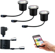 P 94275 Zápustné zemní svítidlo Plug & Shine základní sada 3ks IP65 RGBW 24V ZigBee - PAULMANN