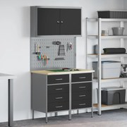 Pracovní skříň se zásuvkou 5 ks Černá Inženýrské dřevo a ocel 3321420