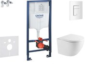 Grohe Rapid SL - Set předstěnové instalace, klozetu Oudee a sedátka softclose, tlačítko Skate Cosmopolitan, alpská bílá SANI11BA3111