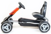 Dětská šlapací motokára Go-kart Baby Mix Speedy červená