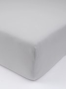 MK Lůžkoviny Jersey prostěradlo do postýlky s elastanem 60 × 120 cm – světle šedé